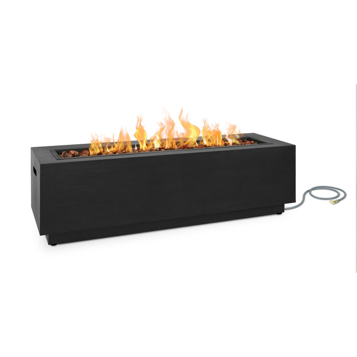 Real Flame Lanesboro Rectangle Propane Fire Table with Natural Gas ...