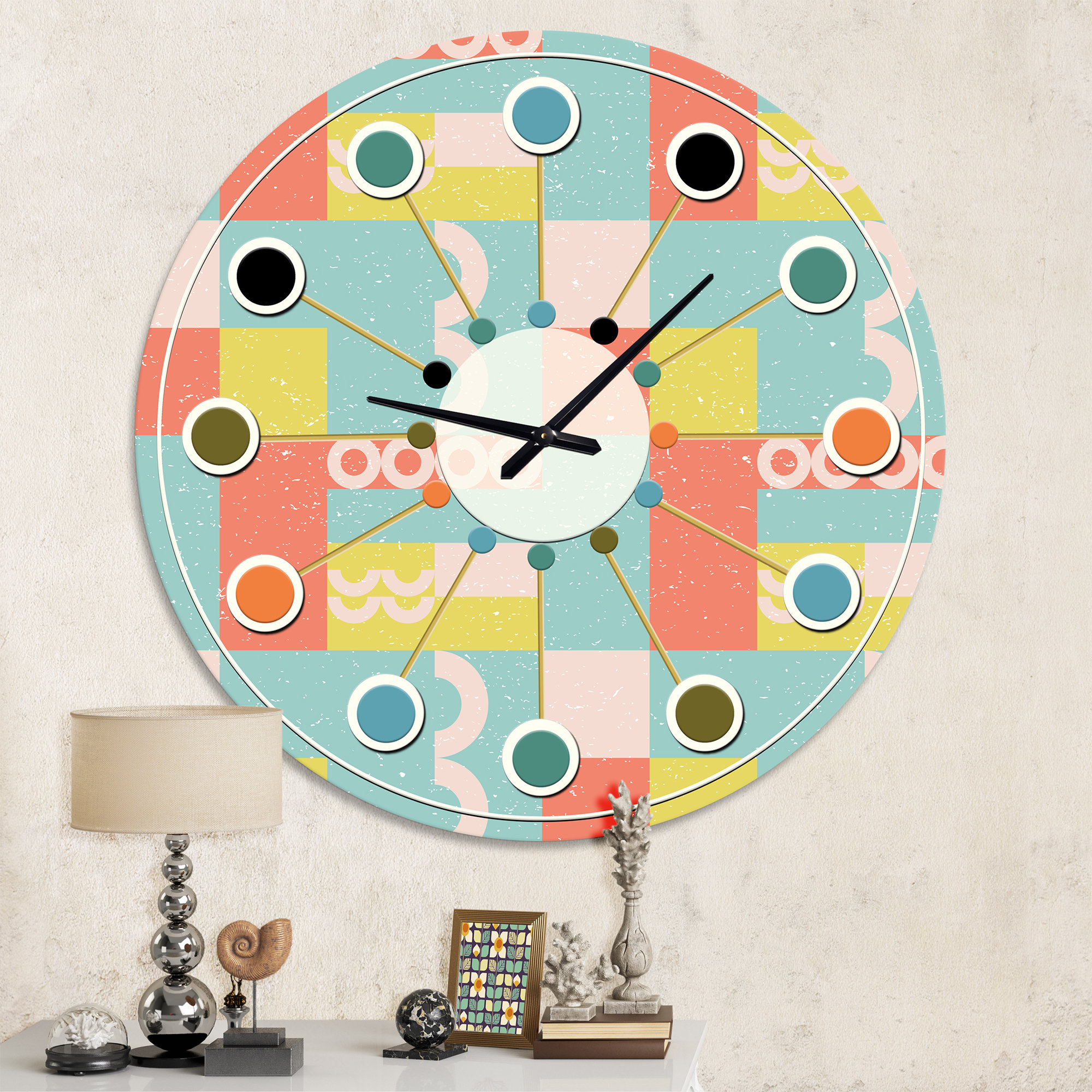 East Urban Home Retro Abstract Design III - Mid-Century Modern wall ...