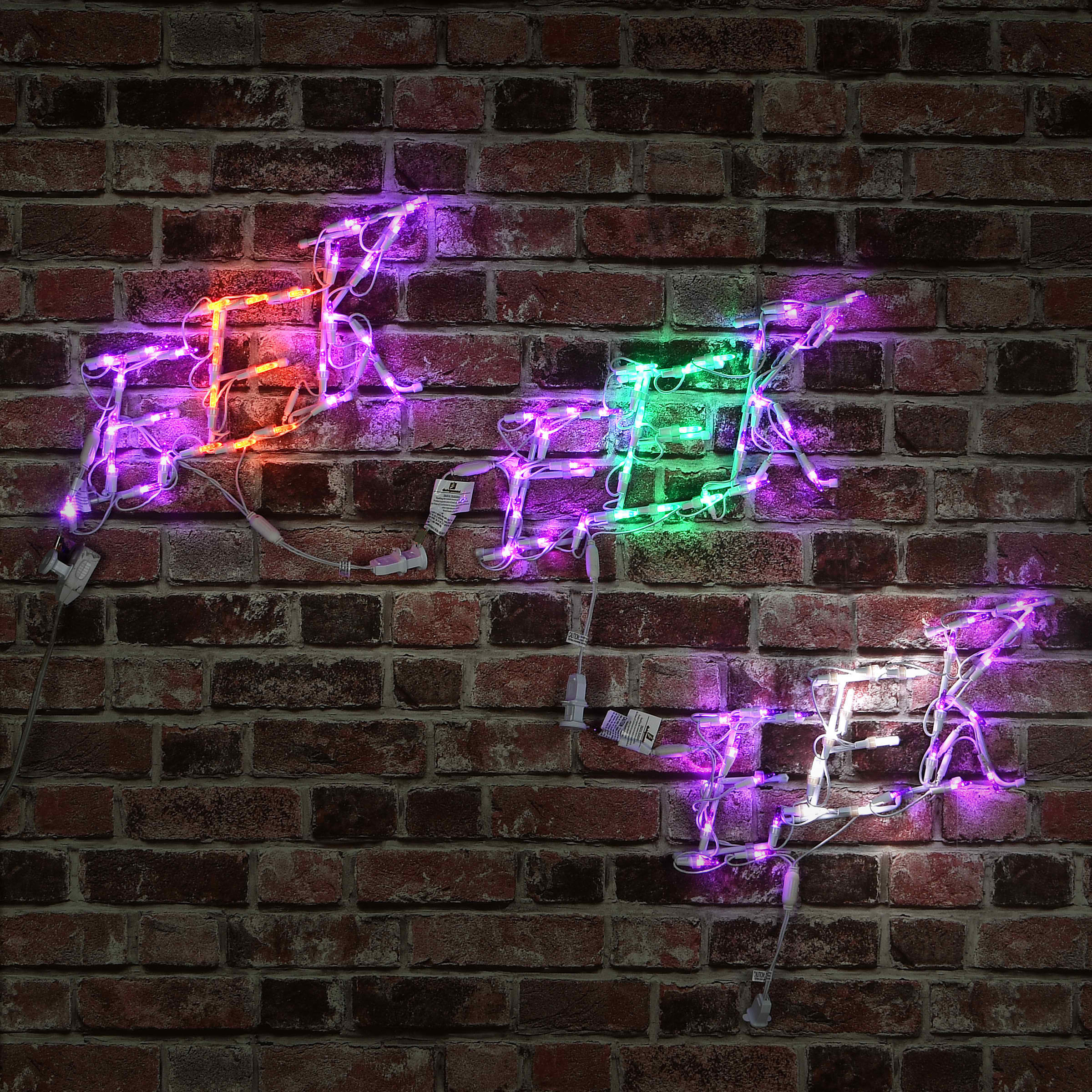 The Holiday Aisle® 18" Halloween Lighted EEK Signs | Wayfair