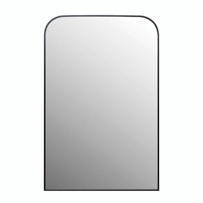 Latitude Run® Rounded Edge Rectangle Metal Framed Wall Mirror | Wayfair
