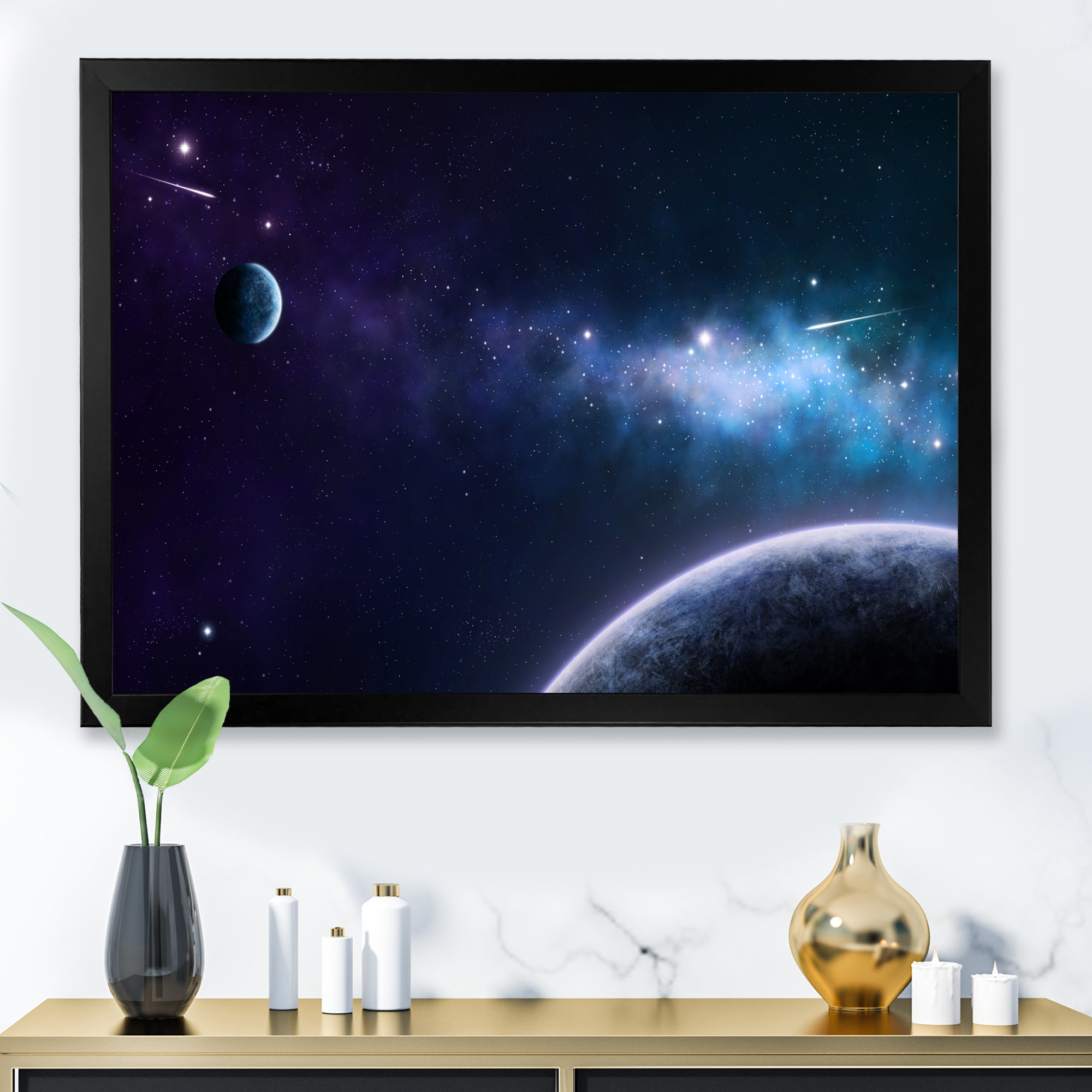 Trinx Blue And Purple Nebula II " Blue And Purple Nebula II " - Wayfair ...