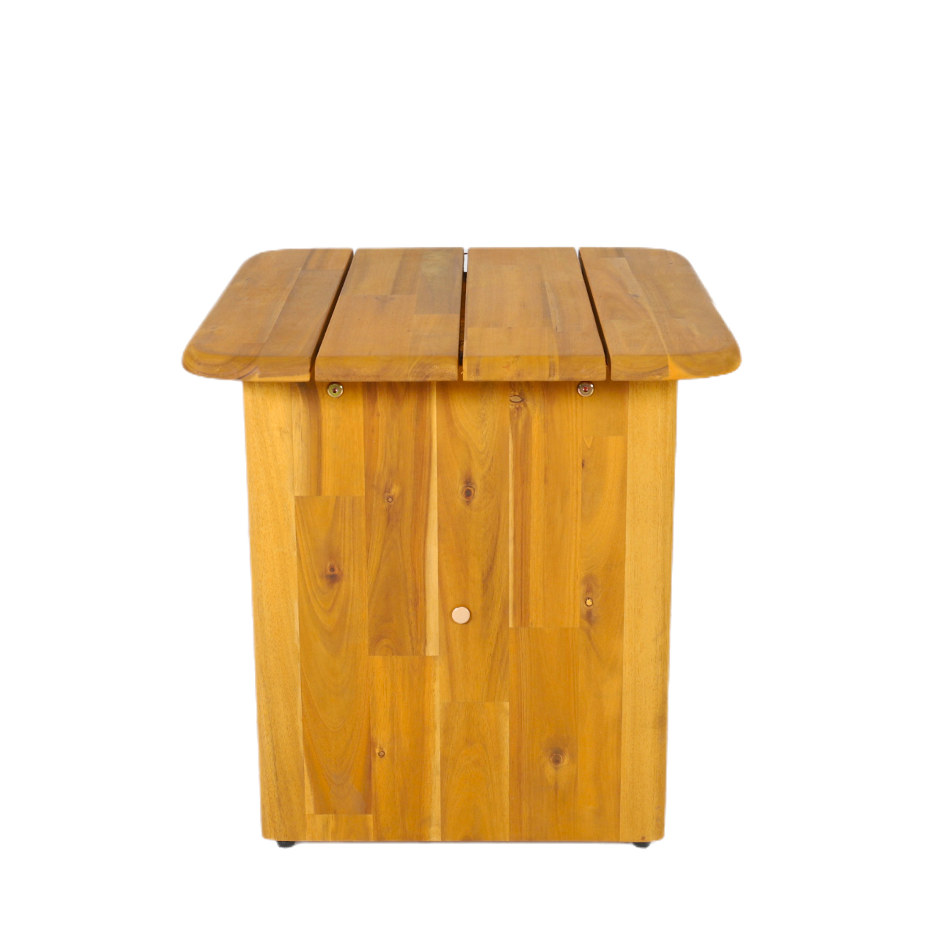 Bayou Breeze Square Acacia Outdoor Side Table - Wayfair Canada