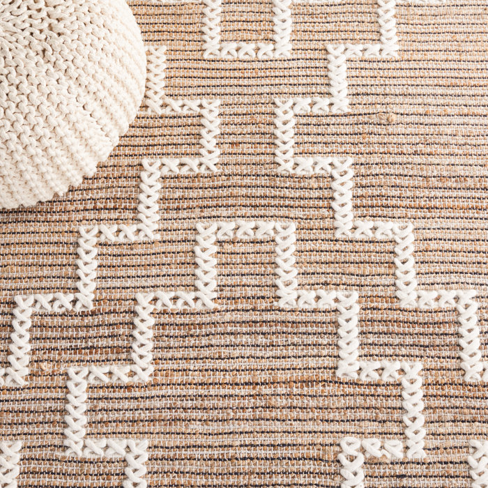 Wade Logan® Adriyel Handmade Flatweave Natural/Ivory Rug | Wayfair