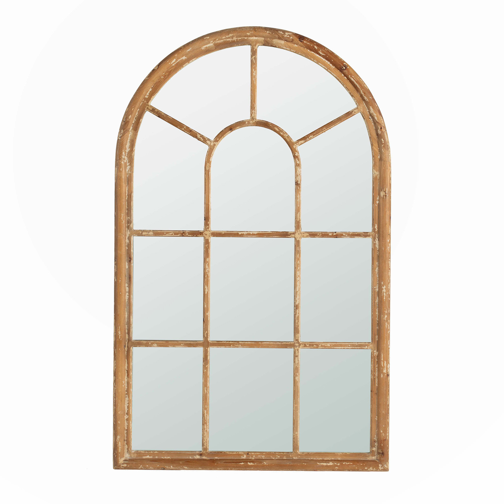 Millwood Pines Daromir Solid + Manufactured Wood Arch Mirror | Wayfair