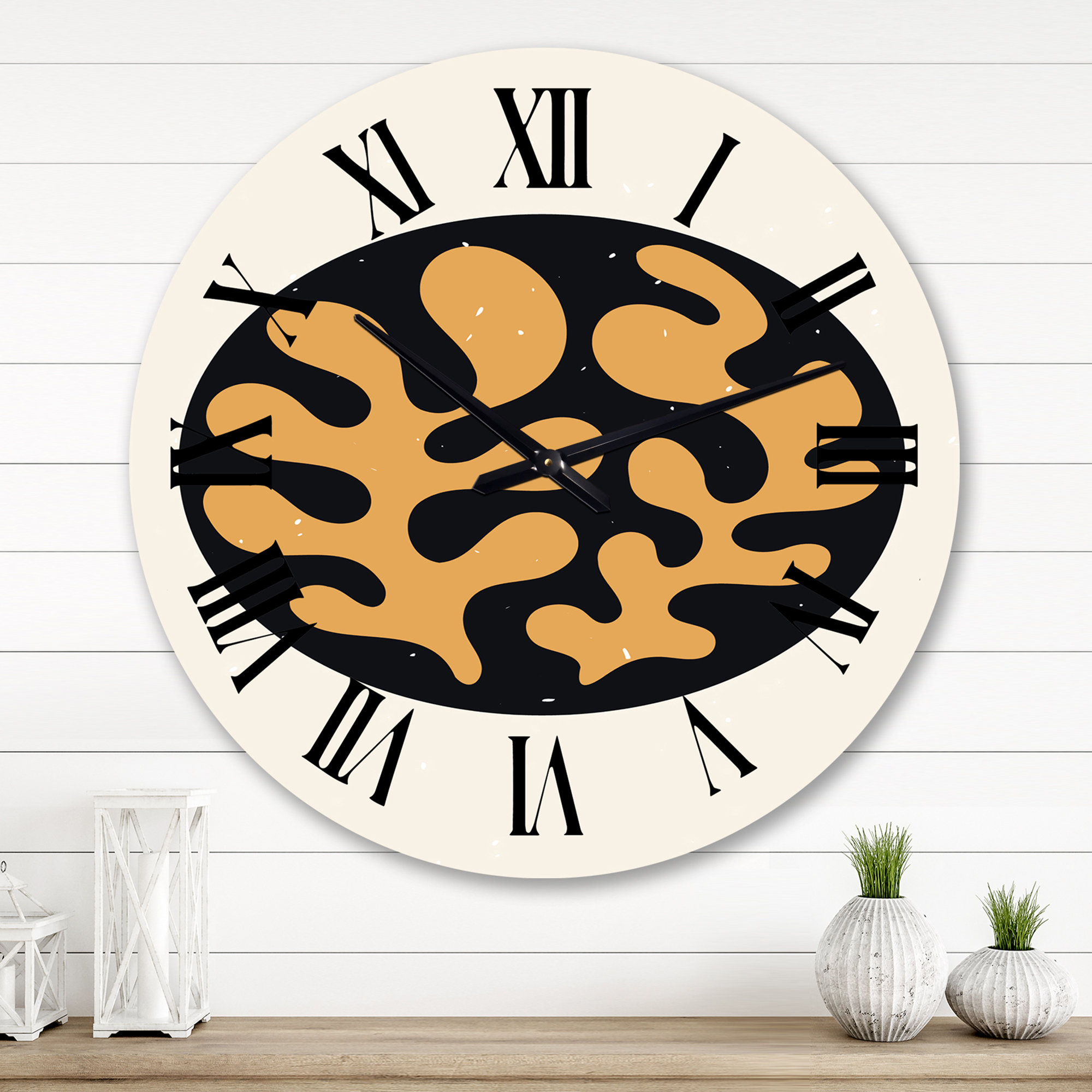 East Urban Home Minimalistic Retro Colour Primitive Shapes III - Mid ...