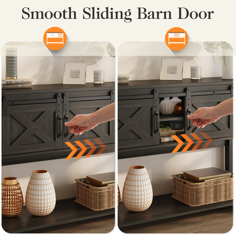 Laurel Foundry Modern Farmhouse® Bragg 46" Wood Console Table & Reviews ...