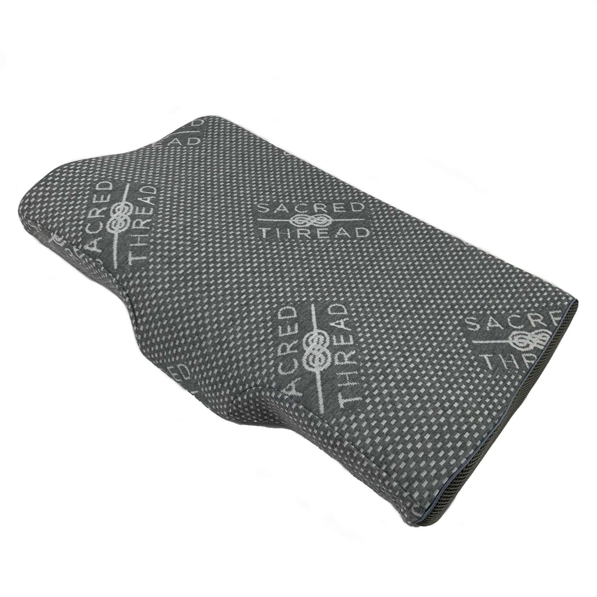 Sacred Thread Memory Foam Pillow, Charcoal Infused Neck Pillow, Contour ...