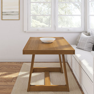 Wade Logan® Linzy Solid Wood Dining Table & Reviews | Wayfair