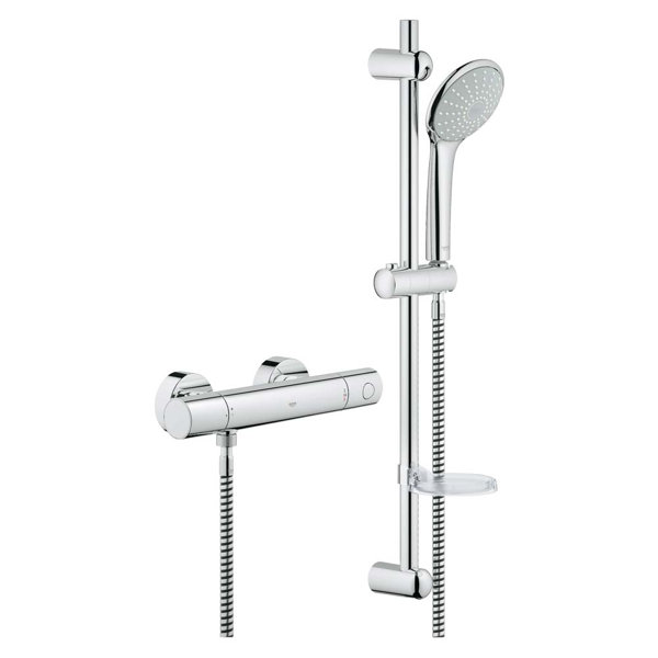 Grohe Grohtherm 1000 Cosmopolitan Thermostatic Shower Mixer & Kit ...