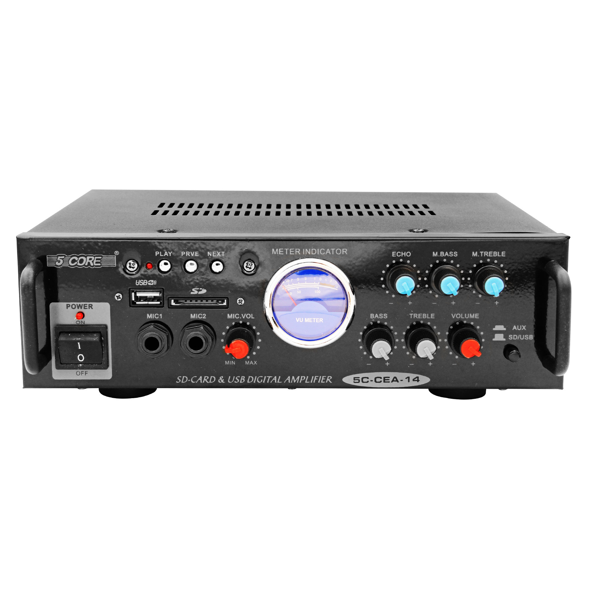 5 CORE 5 Core Car Stereo Amplifier 300W Dual Channel Amp with EQ ...