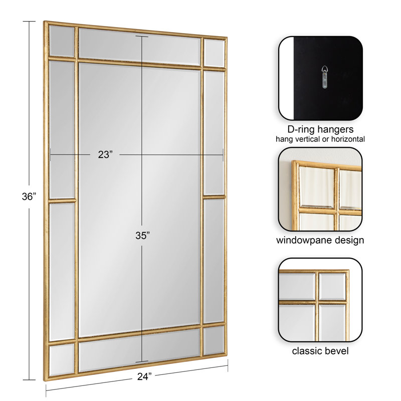 Mercer41 Adinel Rectangle Wall Mirror & Reviews | Wayfair