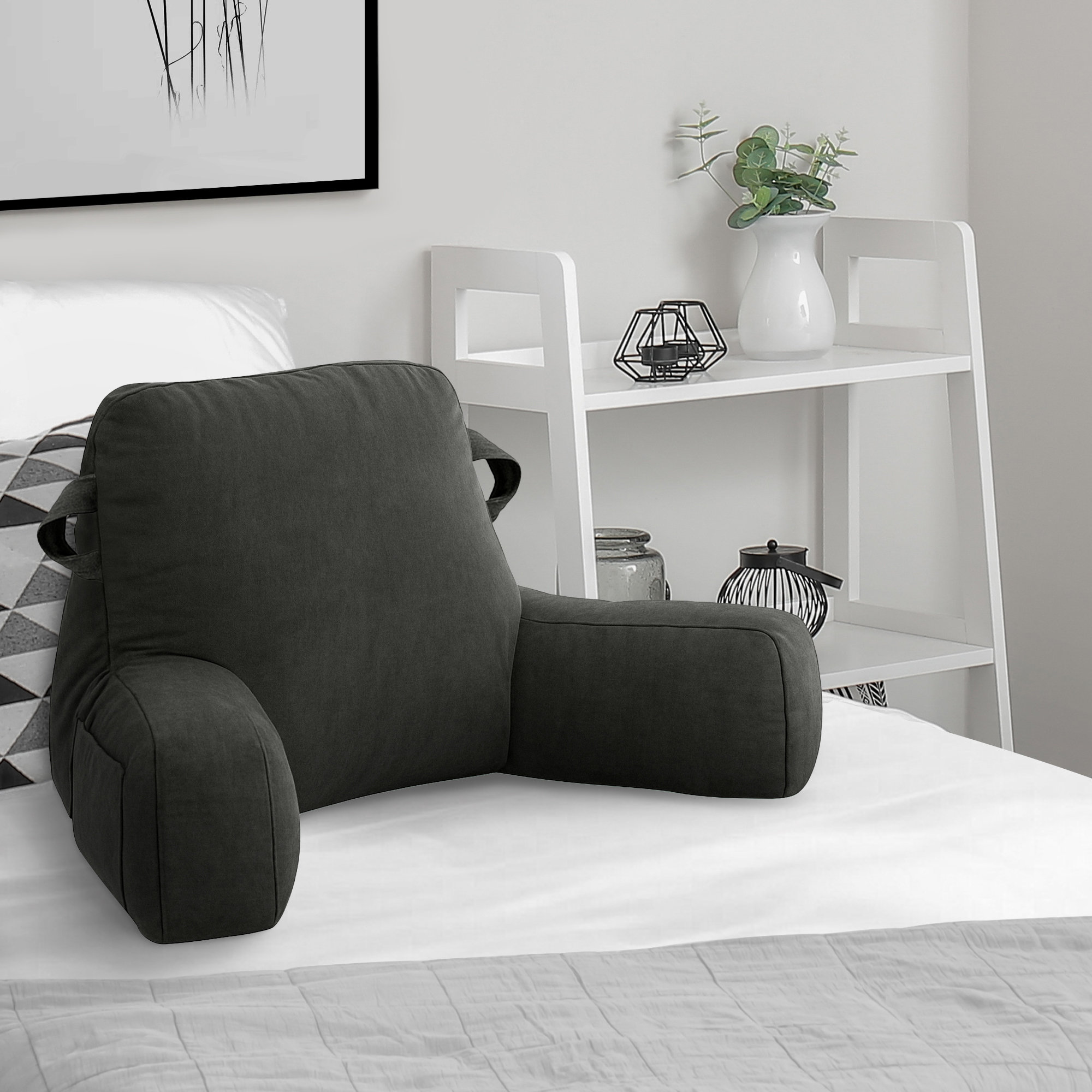 AHB Comfy Backrest Pillow Arm Pillow With Pockets & Reviews | Wayfair