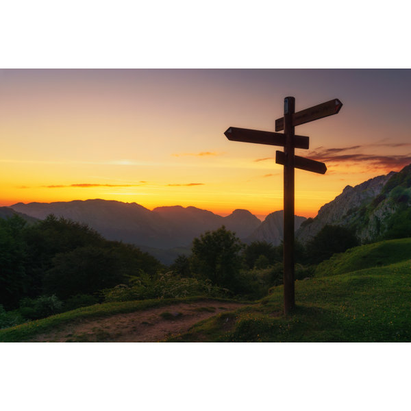 Union Rustic Signpost by Mimadeo - Wrapped Canvas Print | Wayfair.co.uk