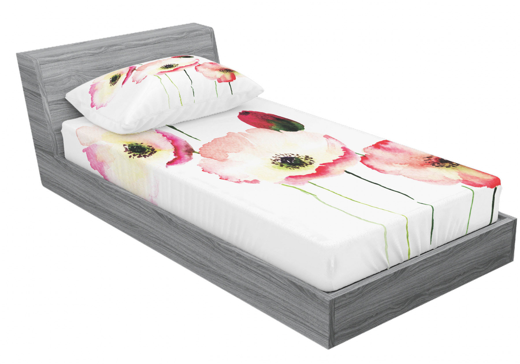 Ambesonne Poppy Sheet Set | Wayfair