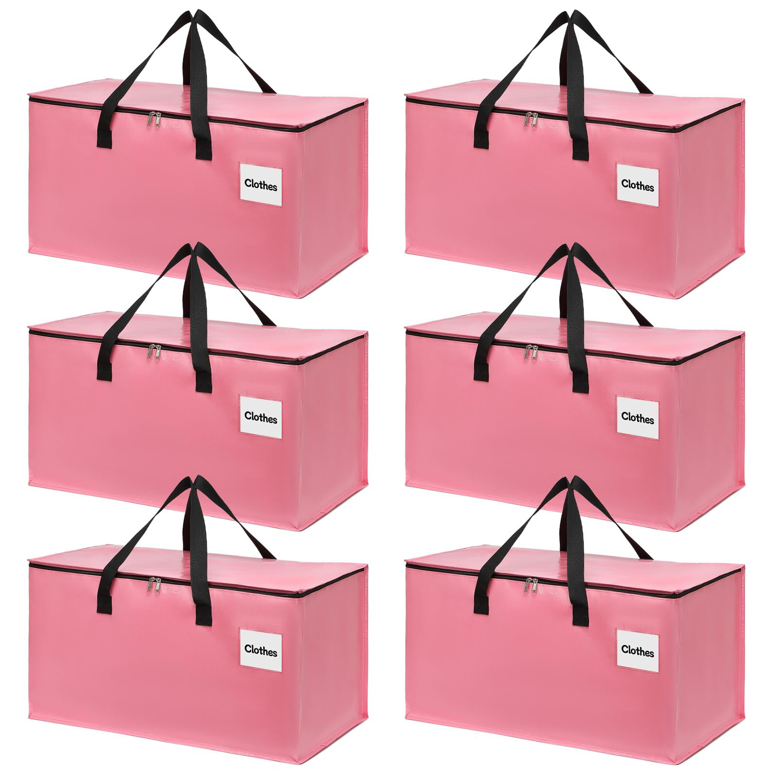 Hokku Designs Extra Large Moving Bags With Zipper - Heavy Duty Tote For ...