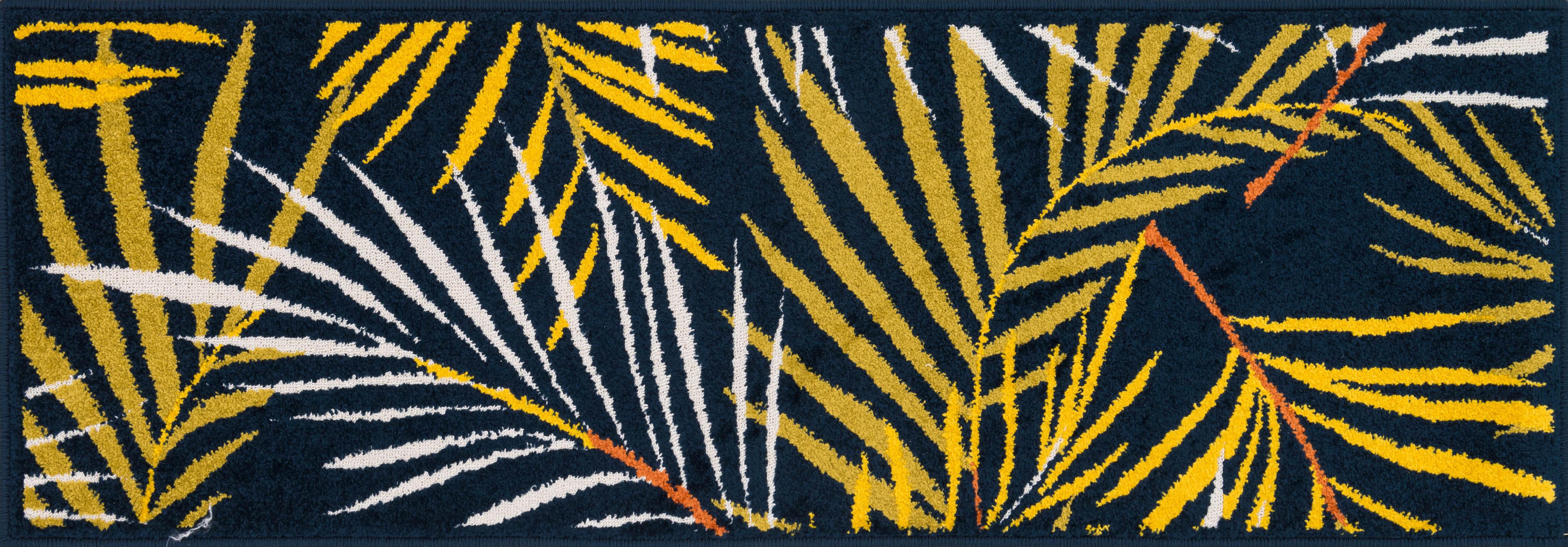 Ebern Designs Laudenslager Navy/Yellow Area Rug | Wayfair