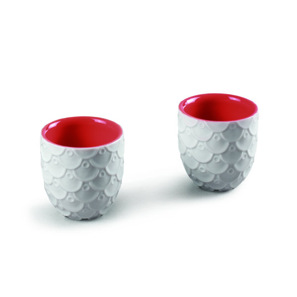 Lladro Chinese Dragon 2 Piece Porcelain China Drinking Glass | Wayfair