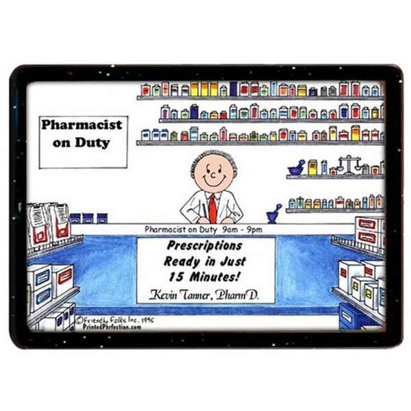 Printed Perfection Personalized Pharmacist - Male Acrylic Magnet ...