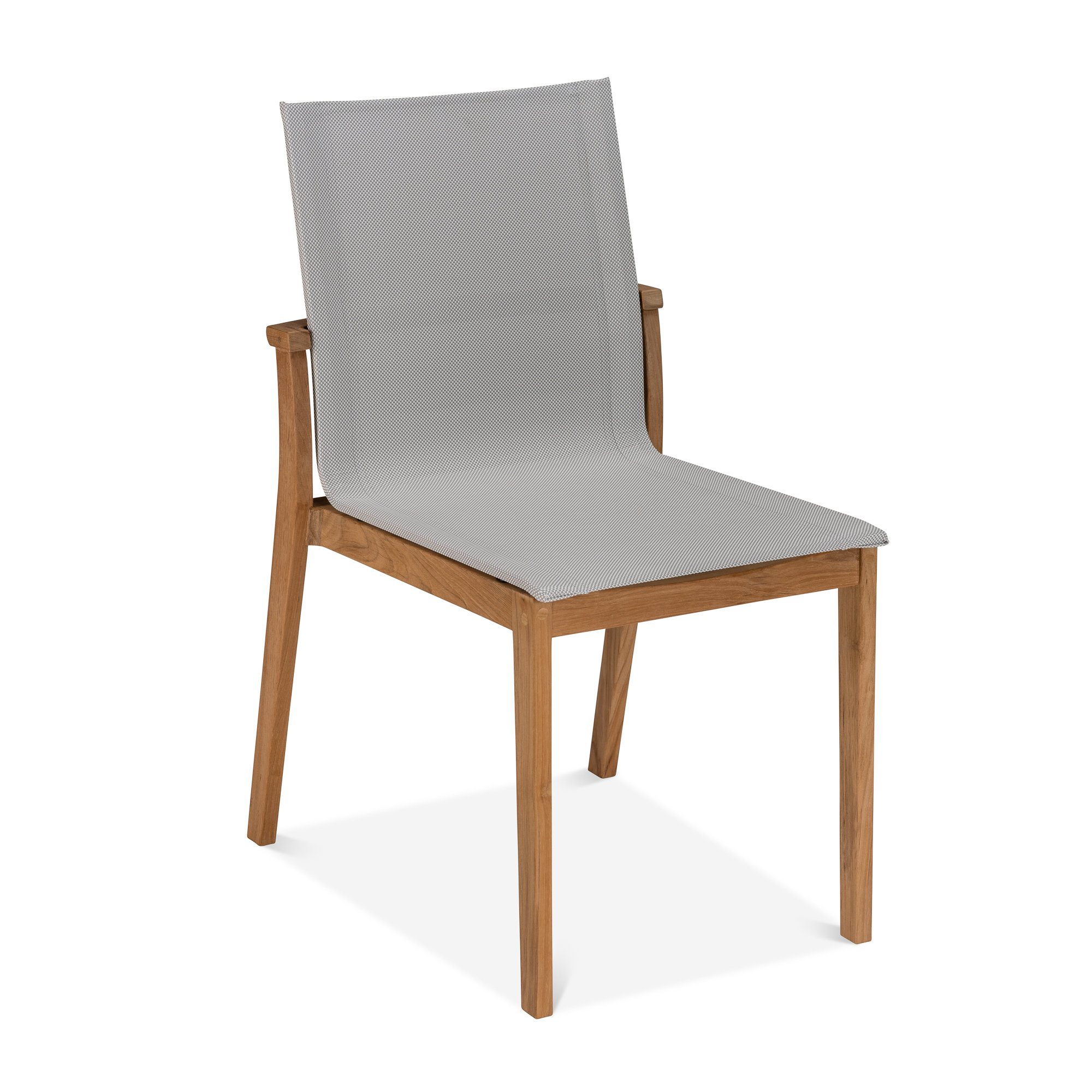 AllModern Andes Stacking Teak Patio Dining Side Chair | Wayfair