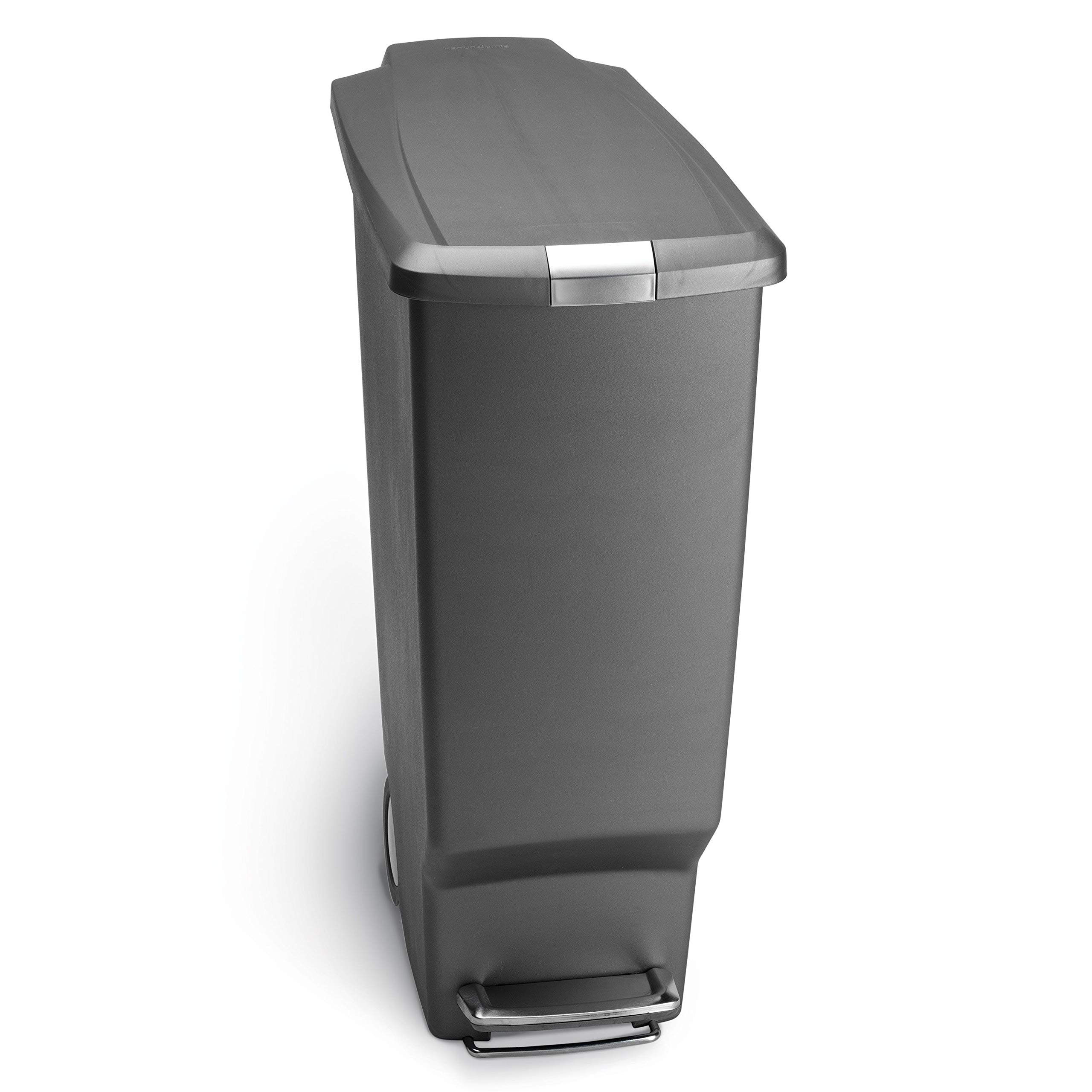 hongdashi Kitchen Foot-Operated Trash Can With Safety Sliding Lock ...