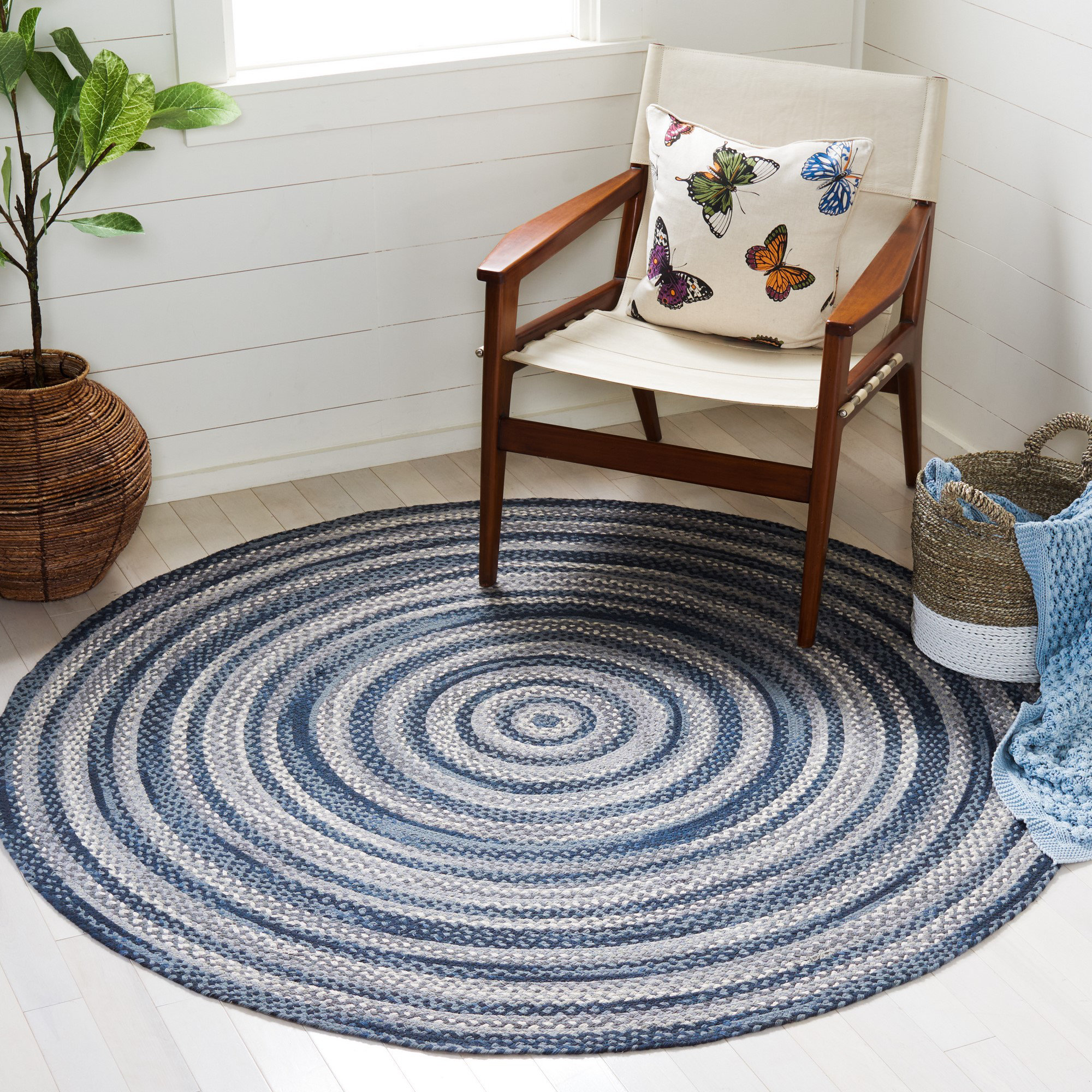 Highland Dunes Burbach Flat Weave Cotton Rug | Wayfair