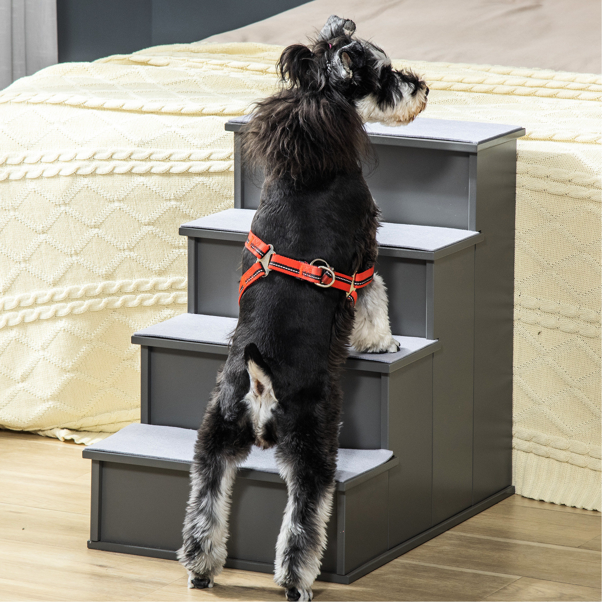 Tucker Murphy Pet™ Pet Elevating Ramp, Grey - Supports Small Movement ...