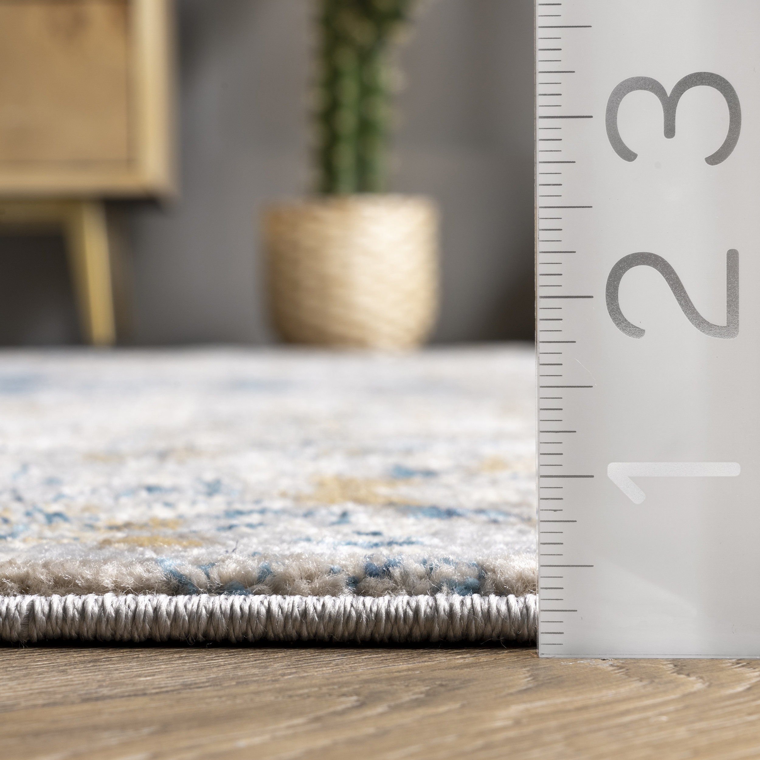 Ophelia & Co. Eugen Oriental Area Rug in Beige/Blue & Reviews | Wayfair