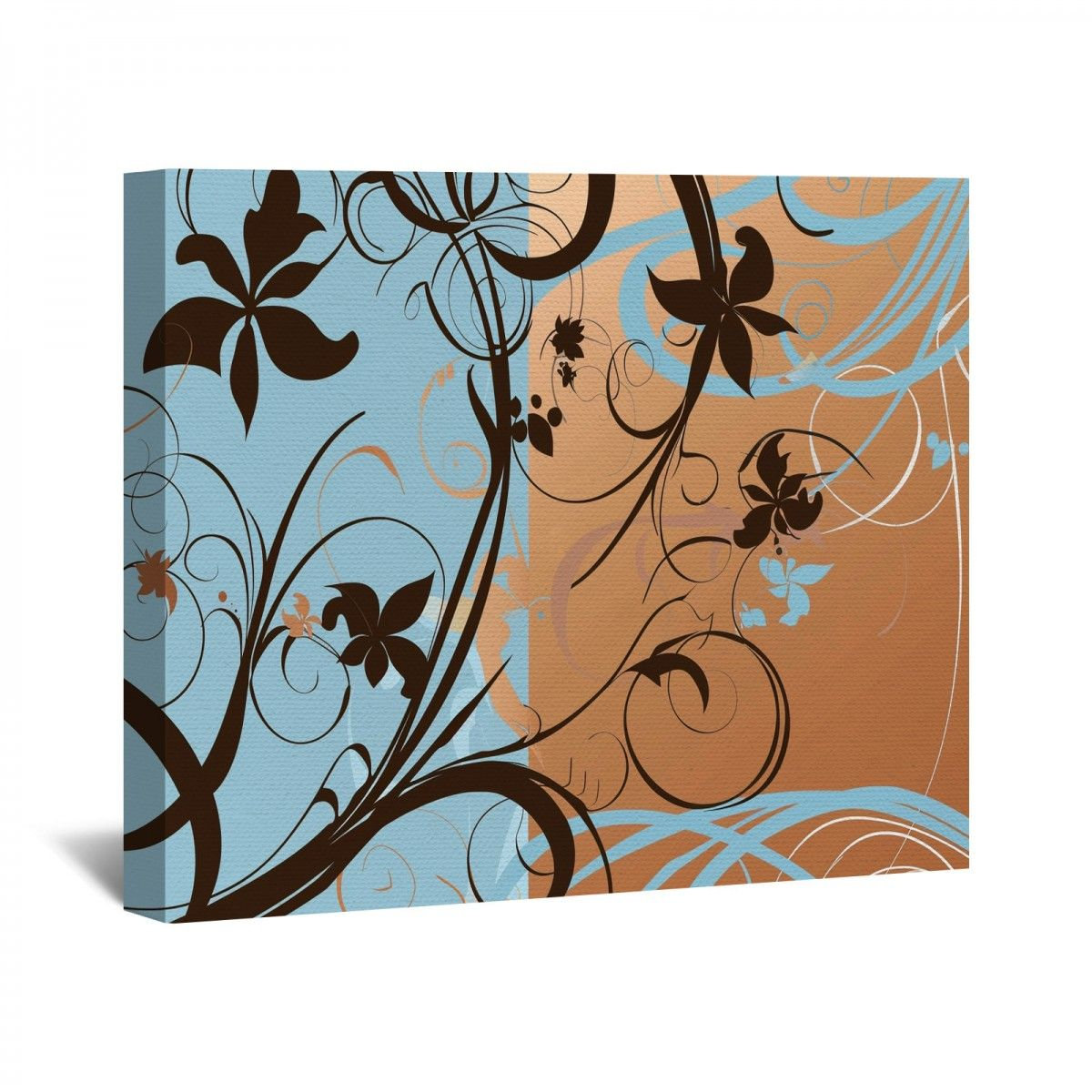 Red Barrel Studio Floral vines Canvas Wrap - Visuals Wall Decor ...