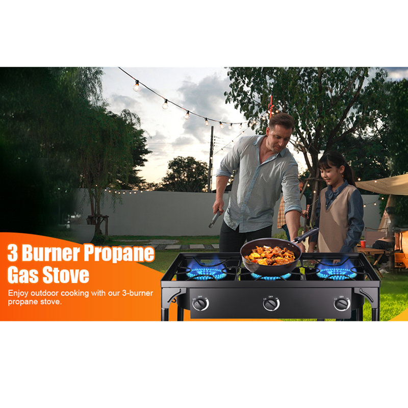 queta Triple Burner Stove | Wayfair