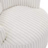 Latitude Run® Malna Plush Wide Wale Corduroy Upholstered Barrel Accent ...
