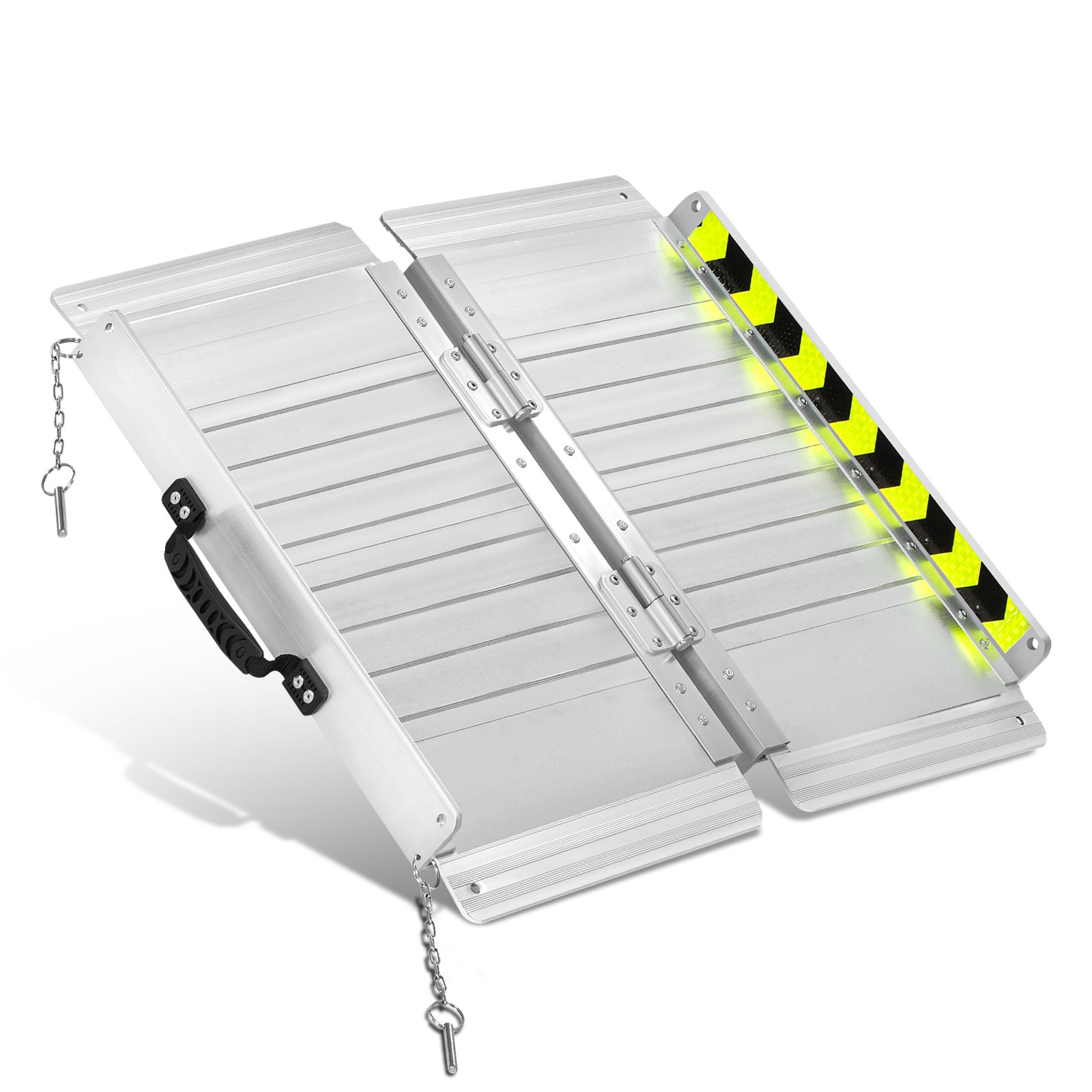 MoNiBloom 6FT Portable Wheelchair Ramp, Non-Slip Aluminum Folding ...