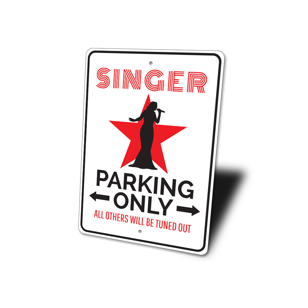 Lizton Sign Shop, Inc Singer Parking Aluminum Sign | Wayfair