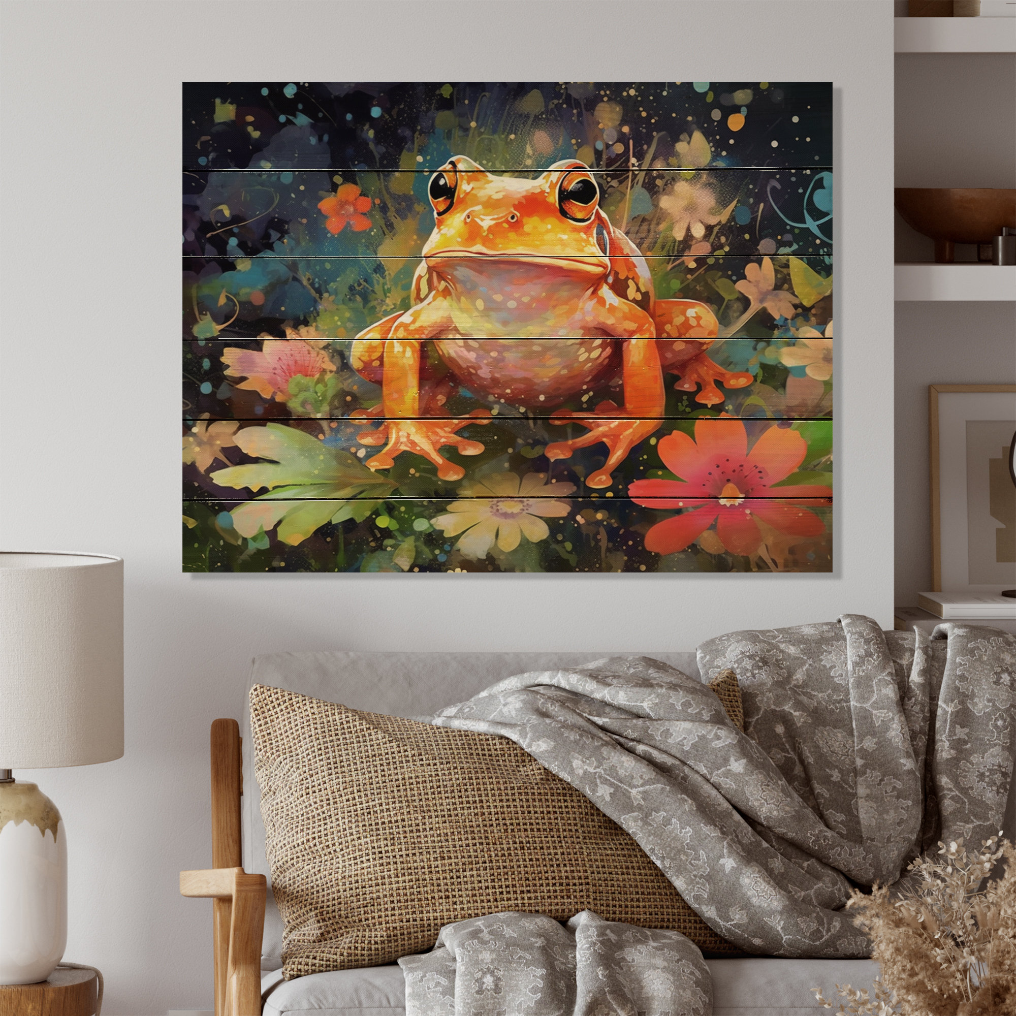 Red Barrel Studio® Lunamarie " Leaping Frogs Amphibians I " - Wayfair ...