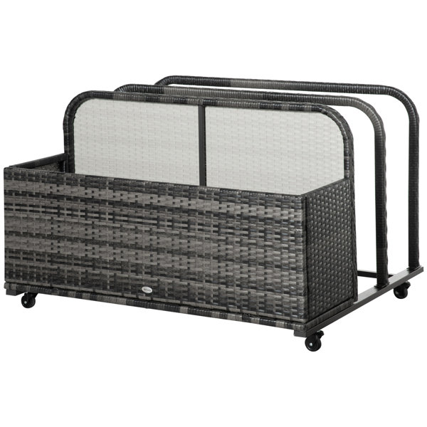 TONWIN 43'' W 110 Gallons Steel Storage Bench with Wheels | Wayfair