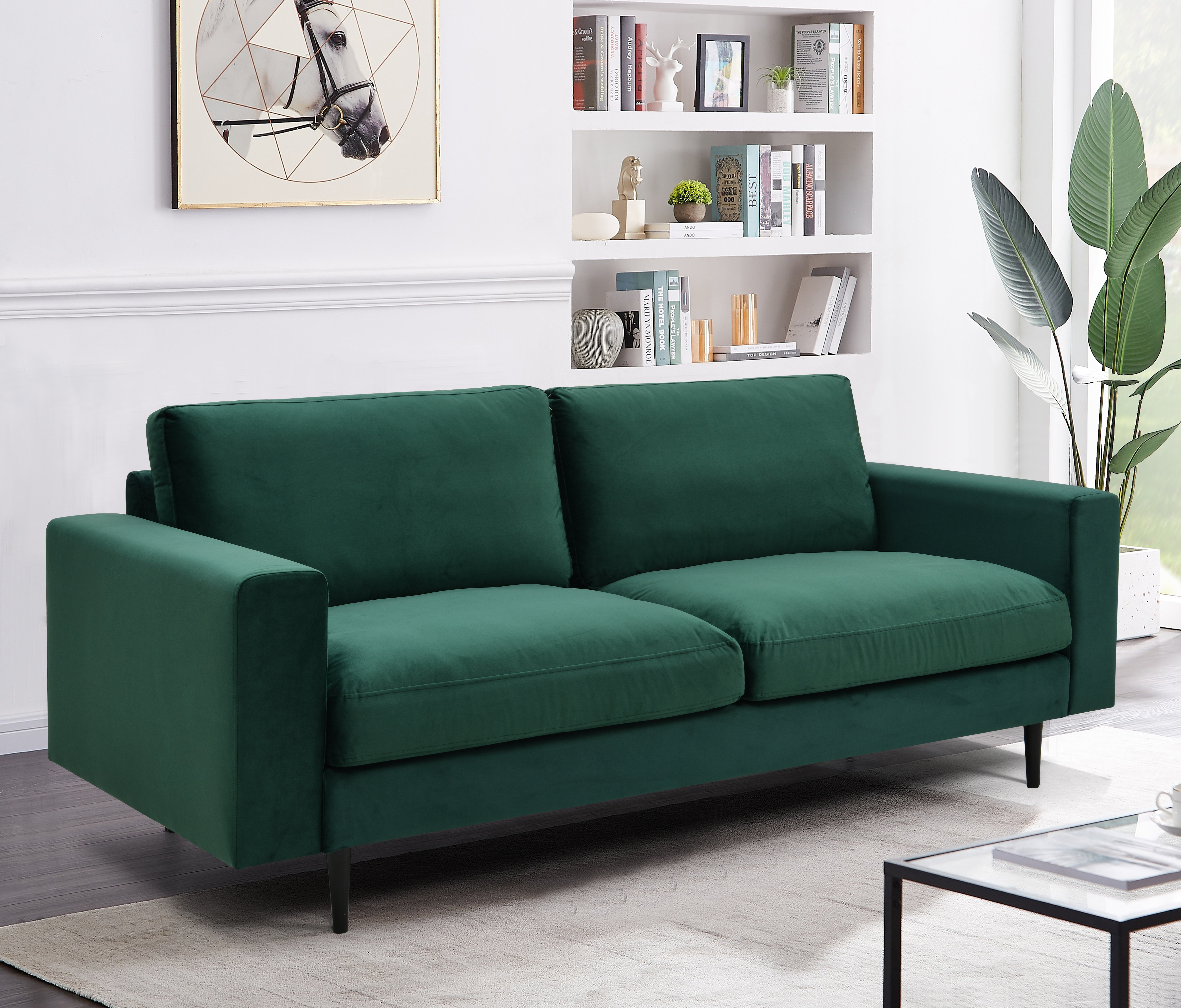 Fairmont Park Airron 3 Seater Velvet Sofa | Wayfair.co.uk