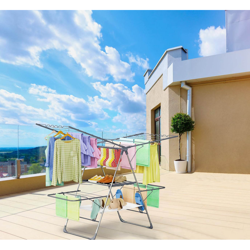 Rebrilliant Clothes Drying Rack, Foldable Laundry Racks | Wayfair