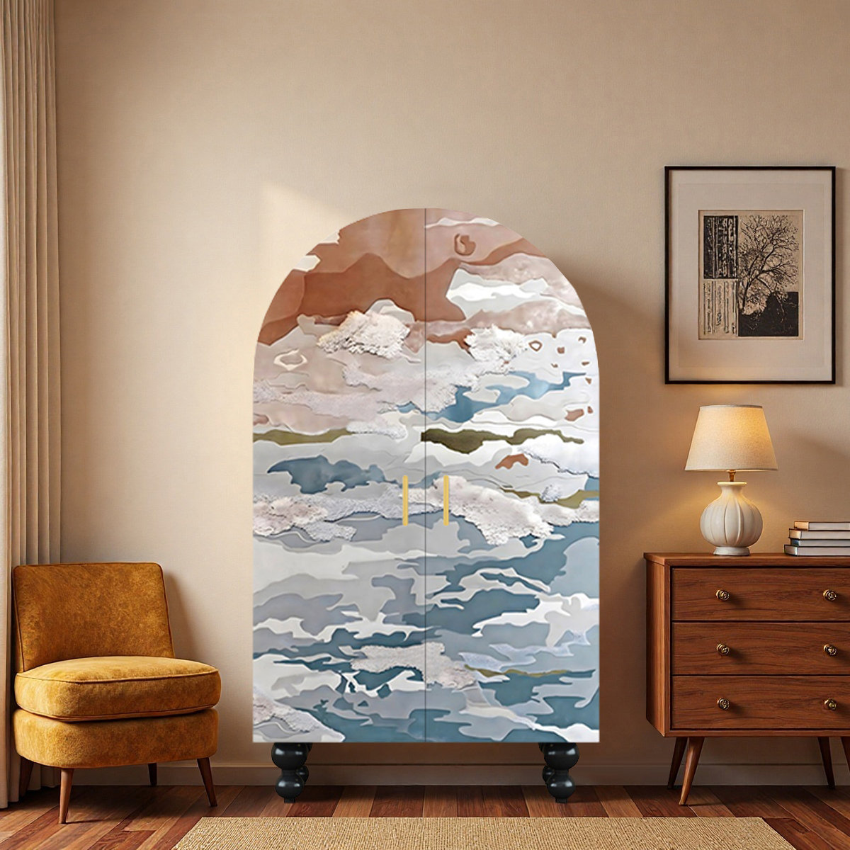 East Urban Home Household multifunction decoration art wardrobe | Wayfair