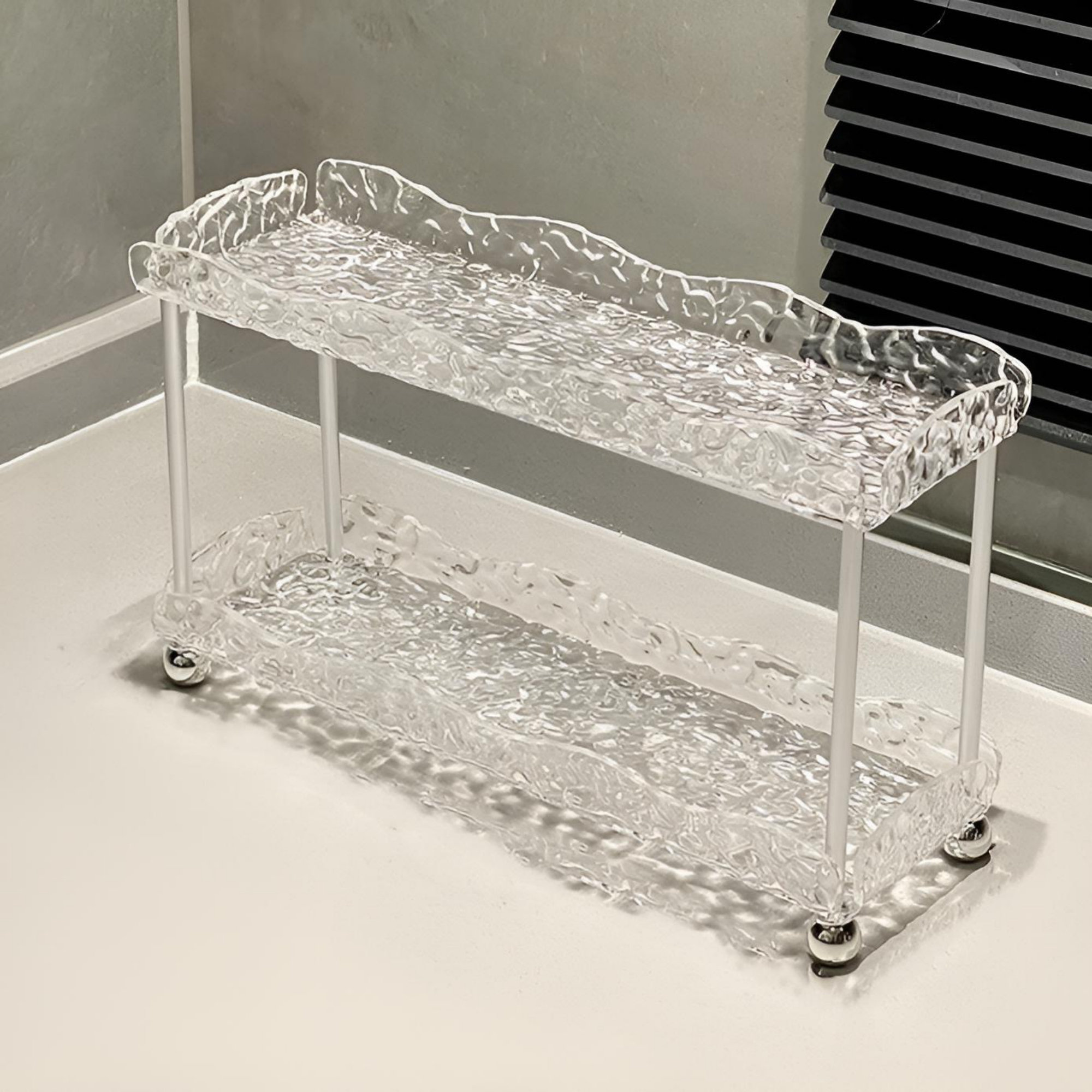 Mercer41 High End Double-Layer Acrylic Storage Rack, Bathroom ...