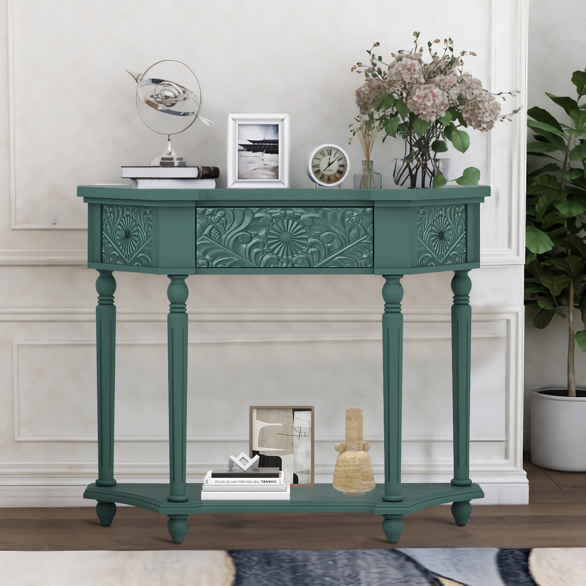 Charlton Home® Drogin 13.78'' Solid Wood Sideboard | Wayfair