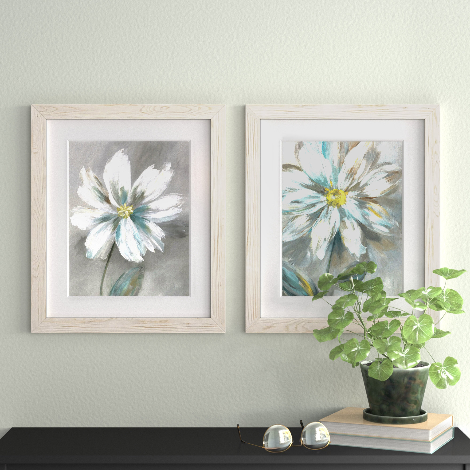 Andover Mills™ Simple Flower I 2 Pieces Print & Reviews | Wayfair