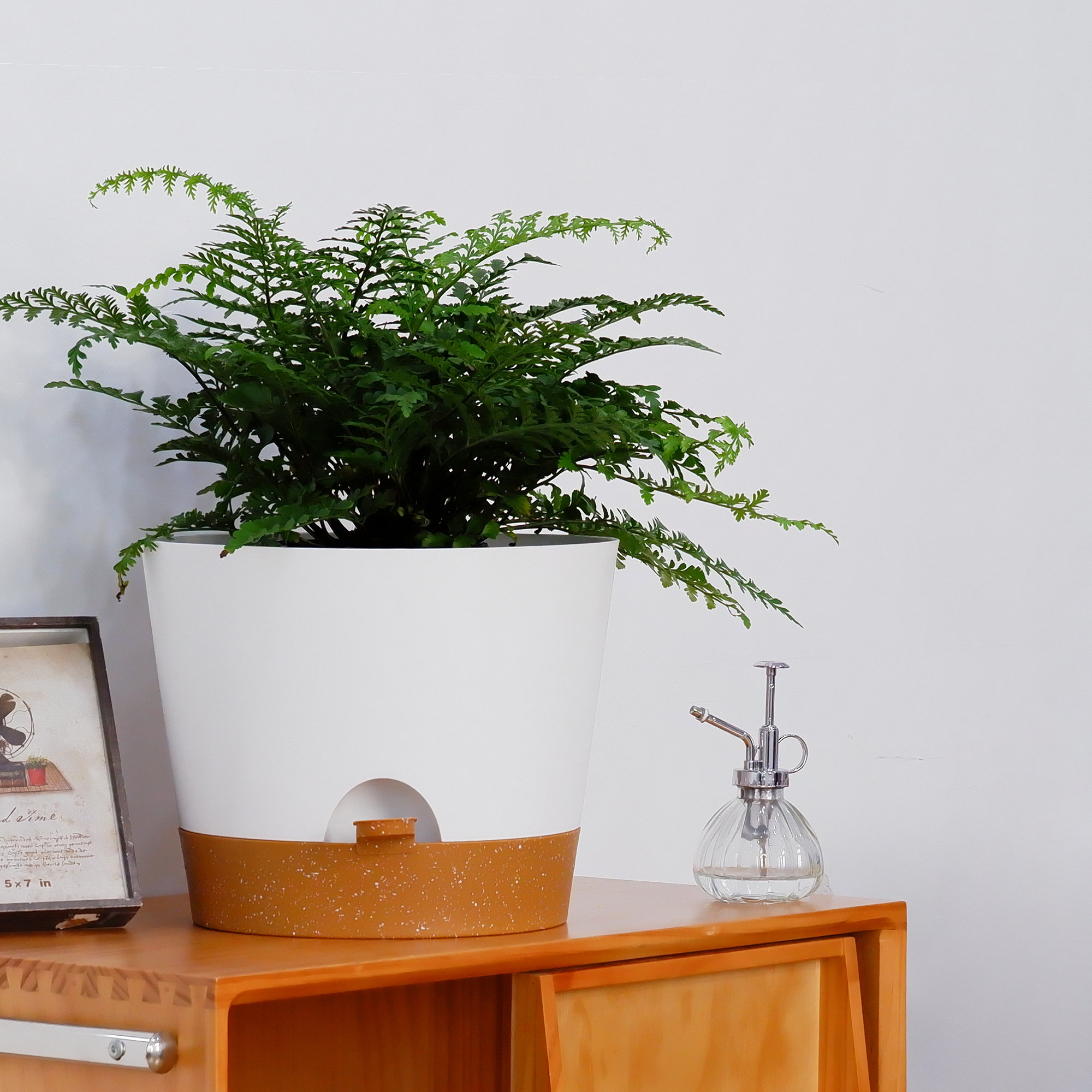 Gardrium Self Watering Planters 12 Inch Flower Plant Pots With Drainage ...