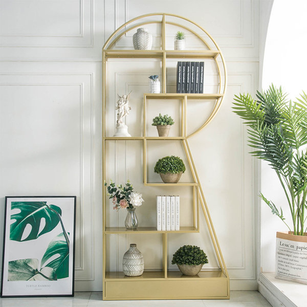 First Light Homes, LLC Metal Geometric Bookcase Bookcase | Wayfair