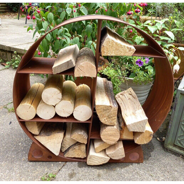 17 Stories Nissie 60cm W Metal Log Rack | Wayfair.co.uk