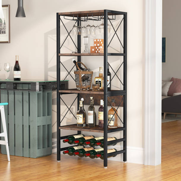 Trent Austin Design® Reith 18 Bottle Floor Wine Bottle & Glass Rack ...