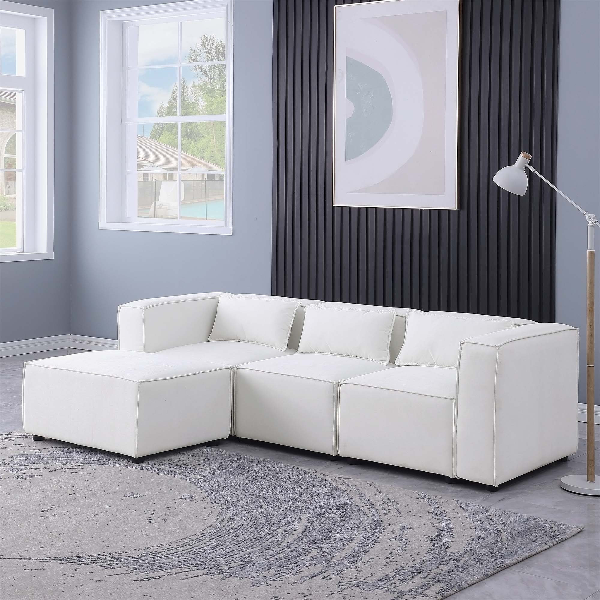 Hokku Designs Comfortable Modular Sofa with Soft Back and Seat, Ideal ...
