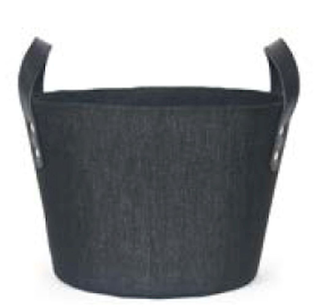 Union Rustic Container Fabric Basket with Faux Leather Handles ...