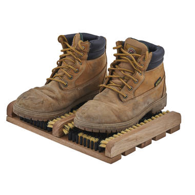 Symple Stuff Traditional Rubber Coir Boot Scrusher Outdoor Boot Scraper ...