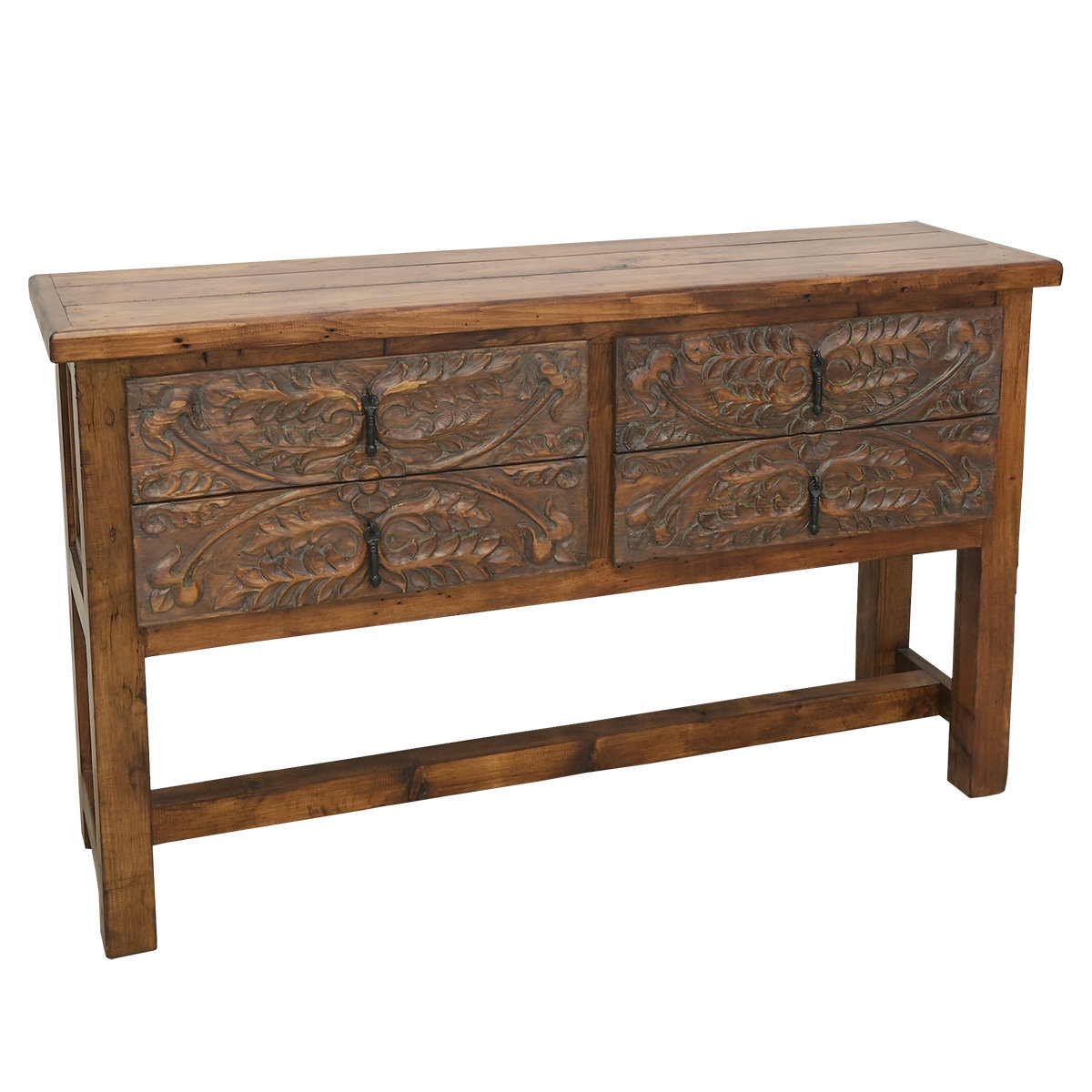 Loon Peak® Juliza 59'' Solid Wood Console Table | Wayfair