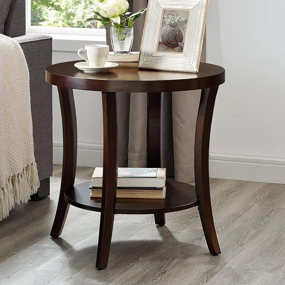Lark Manor™ Perth Contemporary Oval Shelf End Table | Wayfair