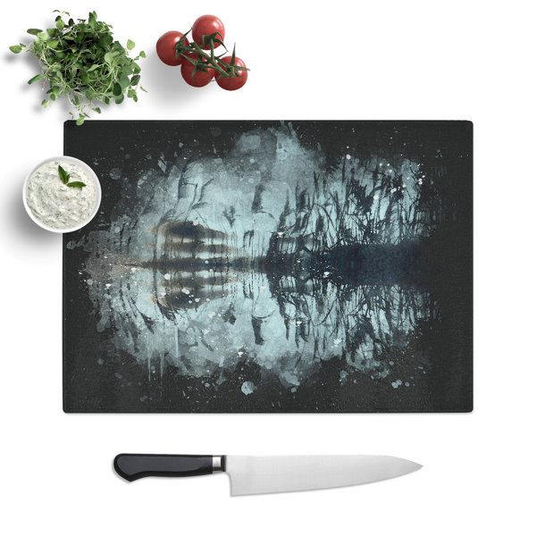 East Urban Home Reed Pond Paint Splash Chopping Board | Wayfair.co.uk